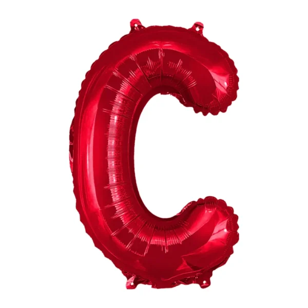 C Red Letter Balloon – 34″ Foil – UK Balloons